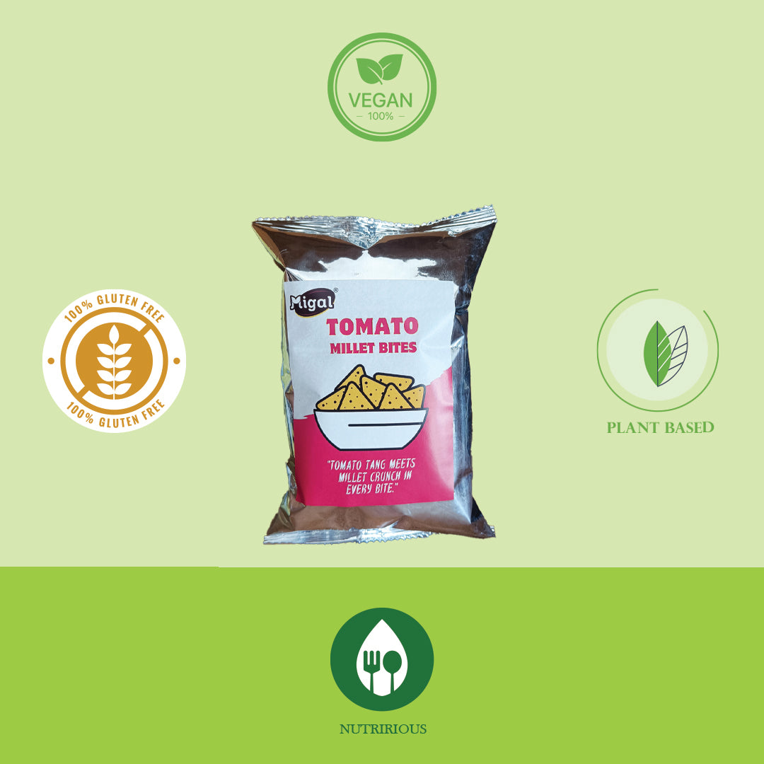 Migal Tomato Millet Bites 55g – Migal Foods