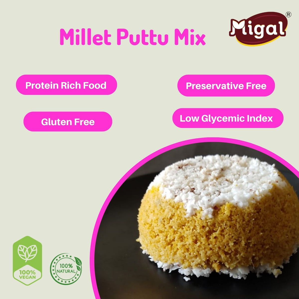 Pearl Millet Puttu Mix | Kambu Puttu Podi – Migal Foods